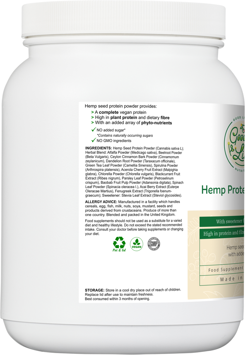 Hemp Protein Powder – Good Living Nutrition